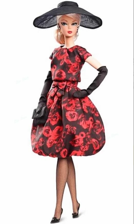 Barbie Silkstone Elegant rose cocktail Dressed Doll Коллекционное издание Розовой коктейльной куклы