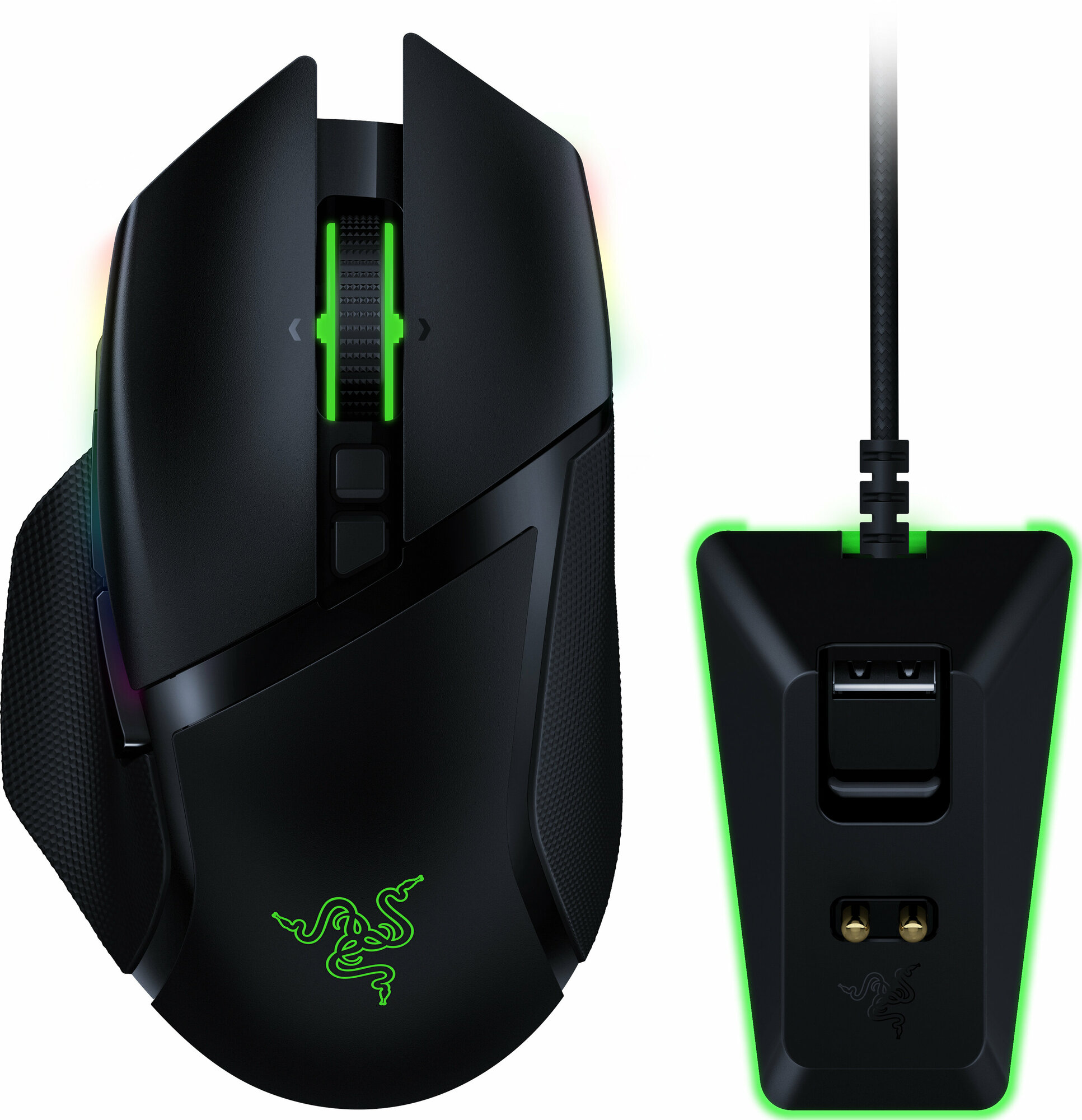 Мышь, Игровая мышь проводная, беспроводная Razer Basilisk Ultimate & Mouse Dock, черный