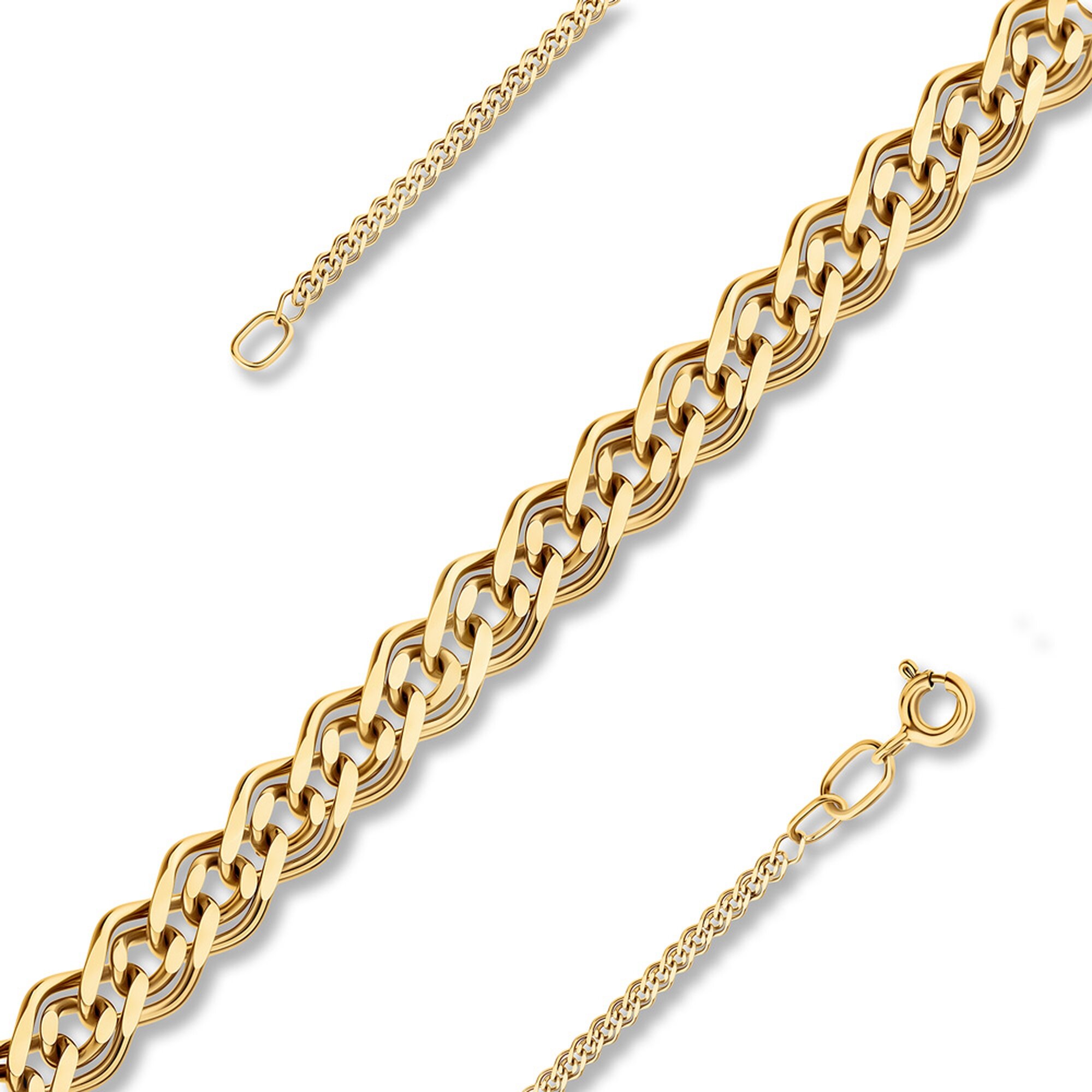 Цепь желтое золото, 585 проба