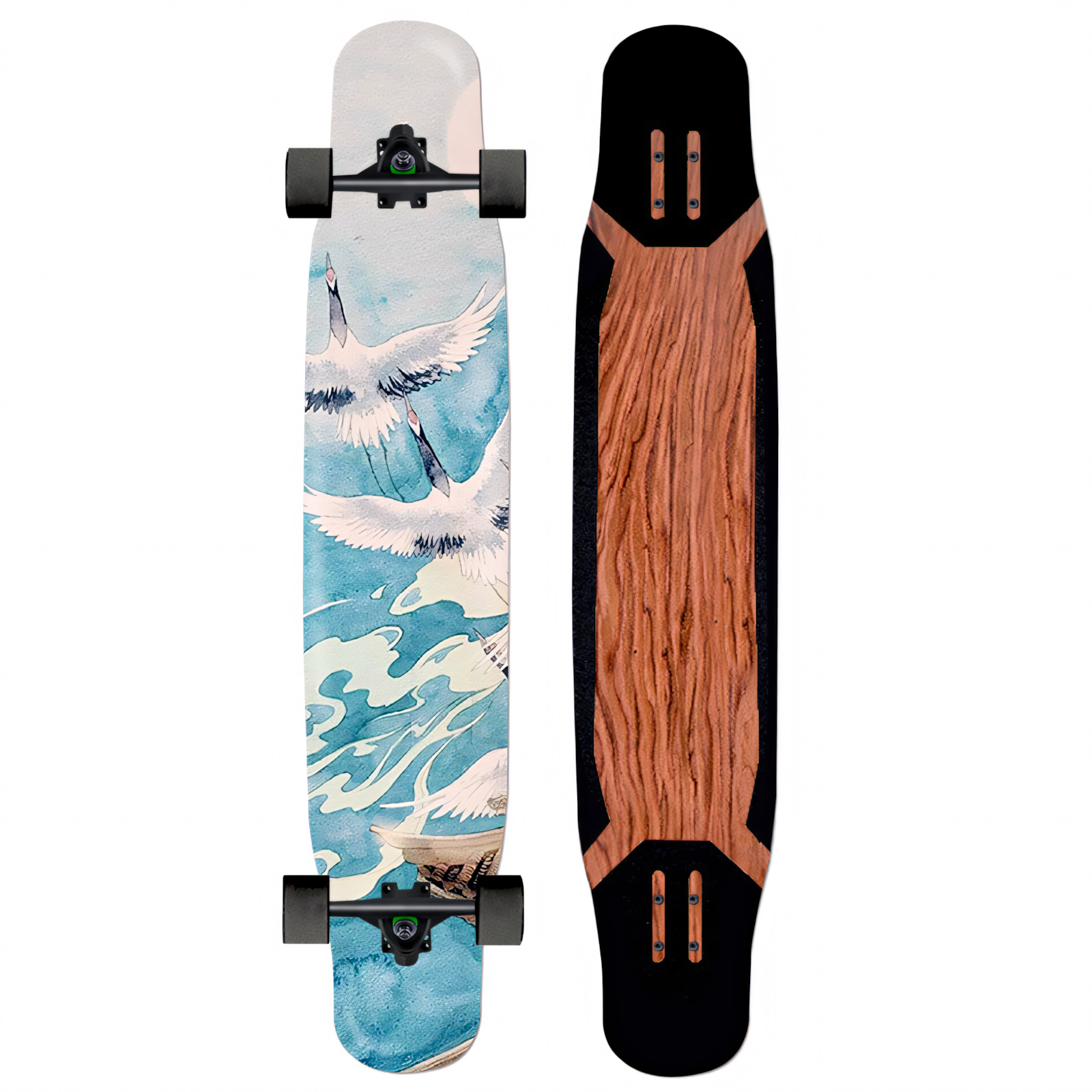 Скейтборд для мужчин и женщин с принтом Просветление 25, размер 117 х 23 см