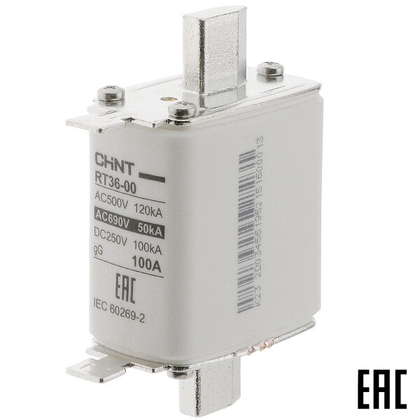 Плавкая вставка 100А габарит 00 521516 RT36-00-160 CHINT