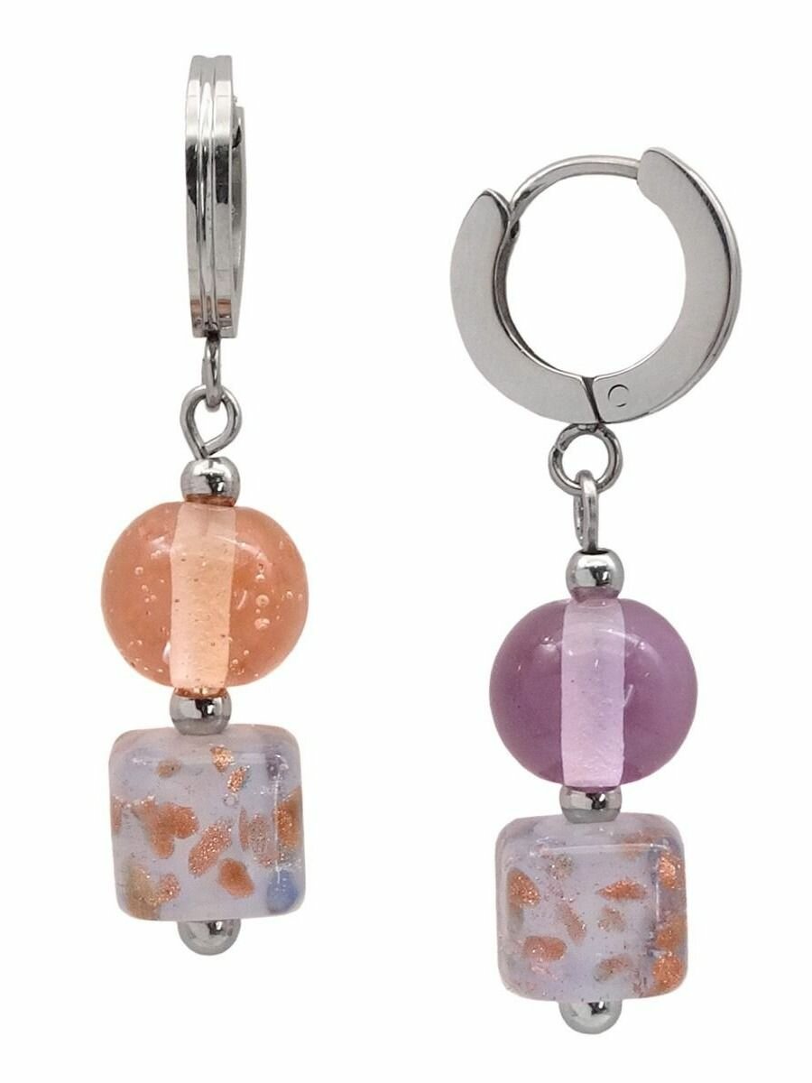 Серьги, муранское стекло, стекло