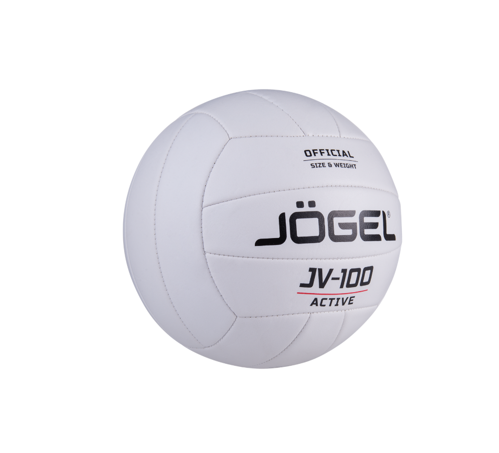 Мяч Jögel "JV-100", машинная сшивка, искусственная кожа, 18 панелей