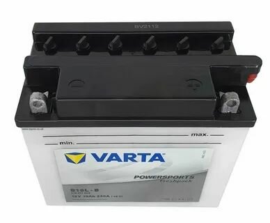 Мото аккумулятор VARTA Powersports Freshpack B16L-B, 519 011 024, 12V 19Ah 240A (176х100х155)