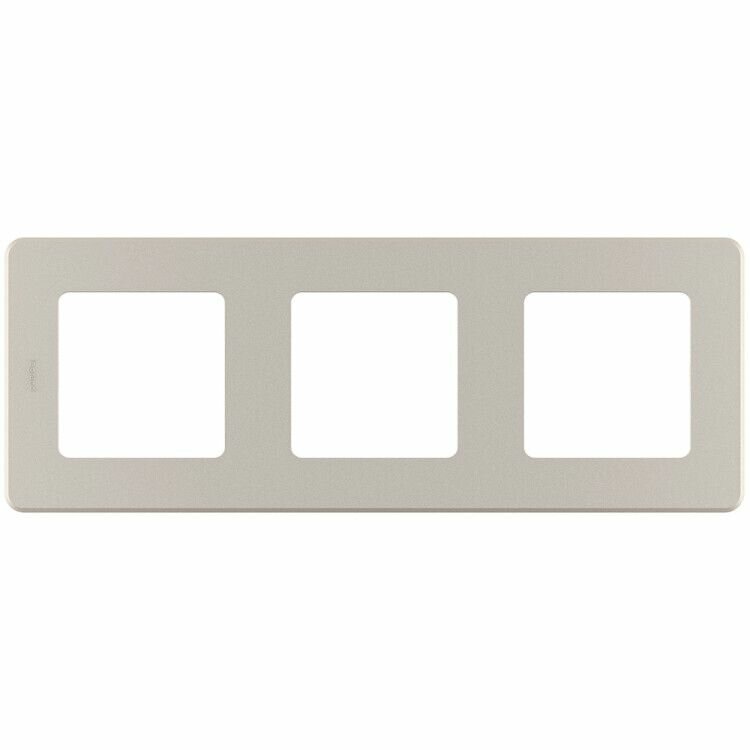 Рамка трехпостовая / 3 местная / трехместная шампань INSPIRIA