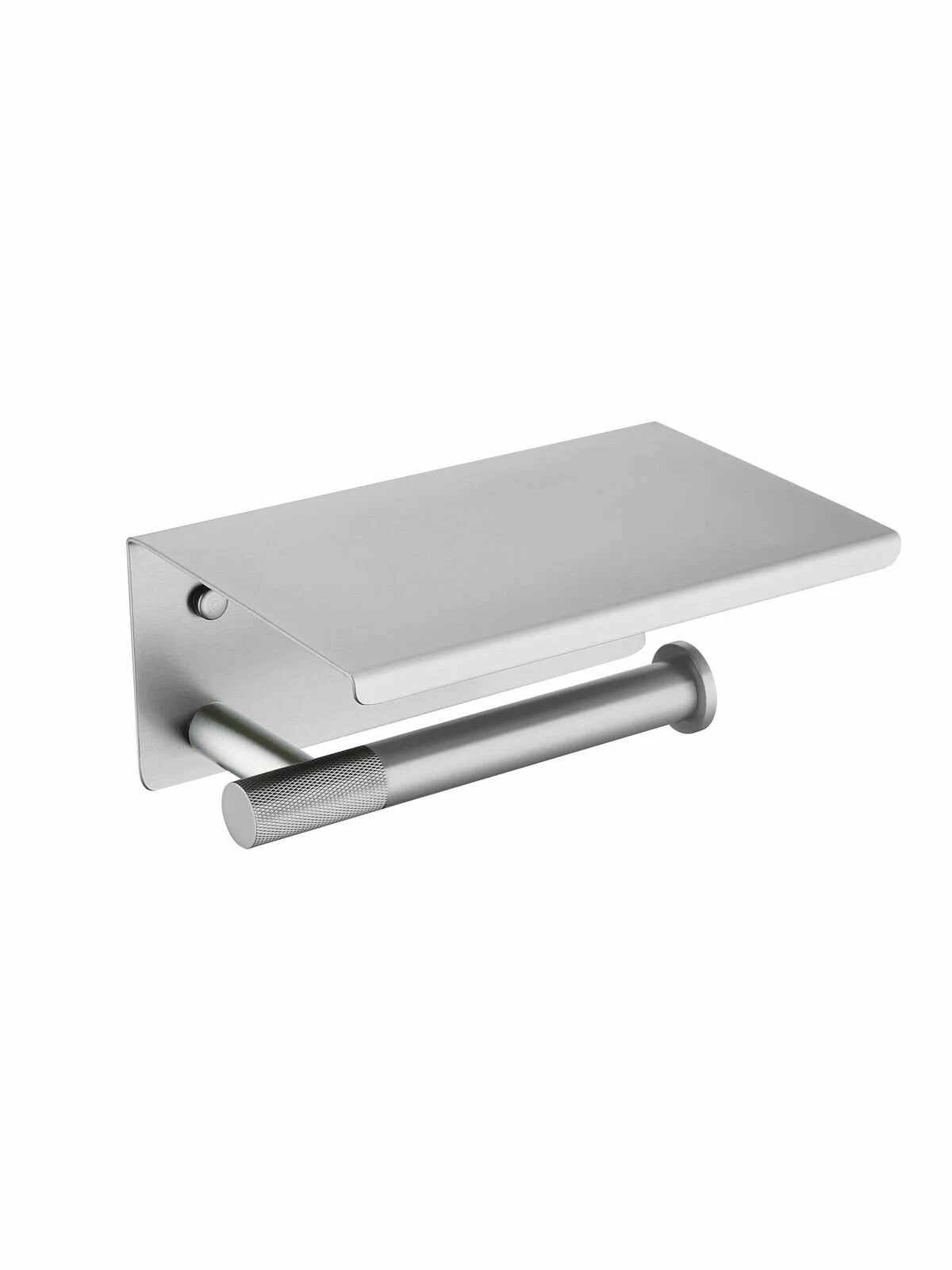 Бумагодержатель настенный с полкой для ванной Kern 9528 сатин