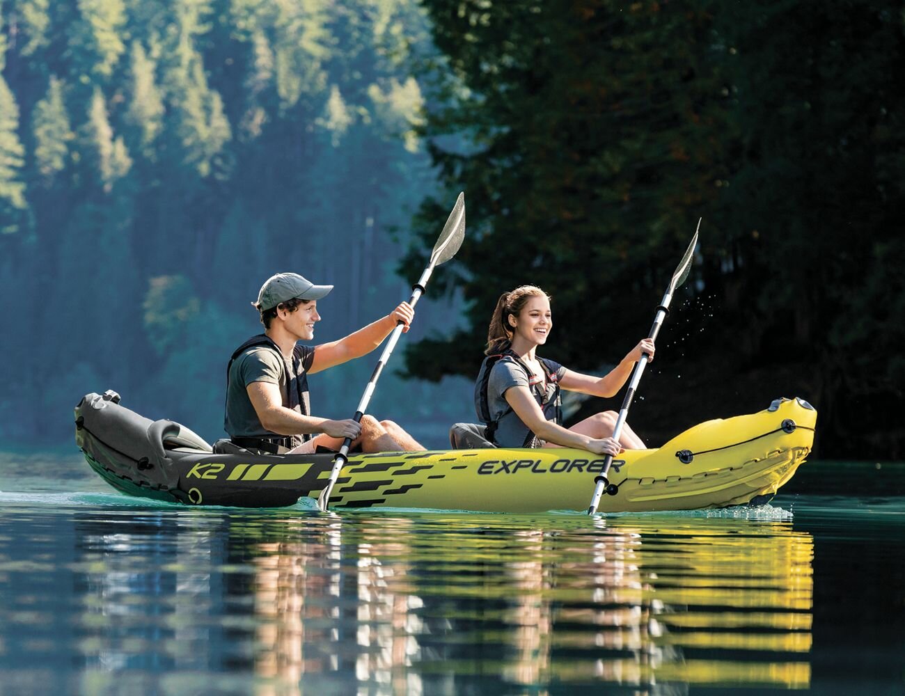 Надувная лодка-каяк Explorer-K2 (Set), 312х91х51 см, 68307