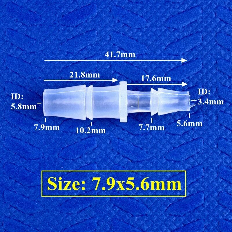 Соединитель микро-оросительного шланга, 7.9x5.6mm, 20 шт.