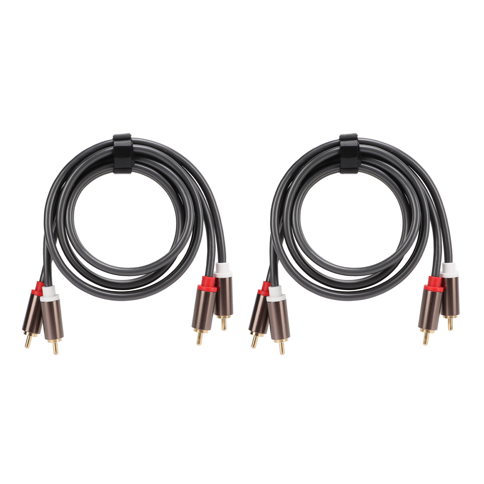 2PCS RCA Кабели шнур 2-2 AV 4 Аудиокабель усилителя мощности для сабвуферов для сабвуферов длиной 3,3 фута
