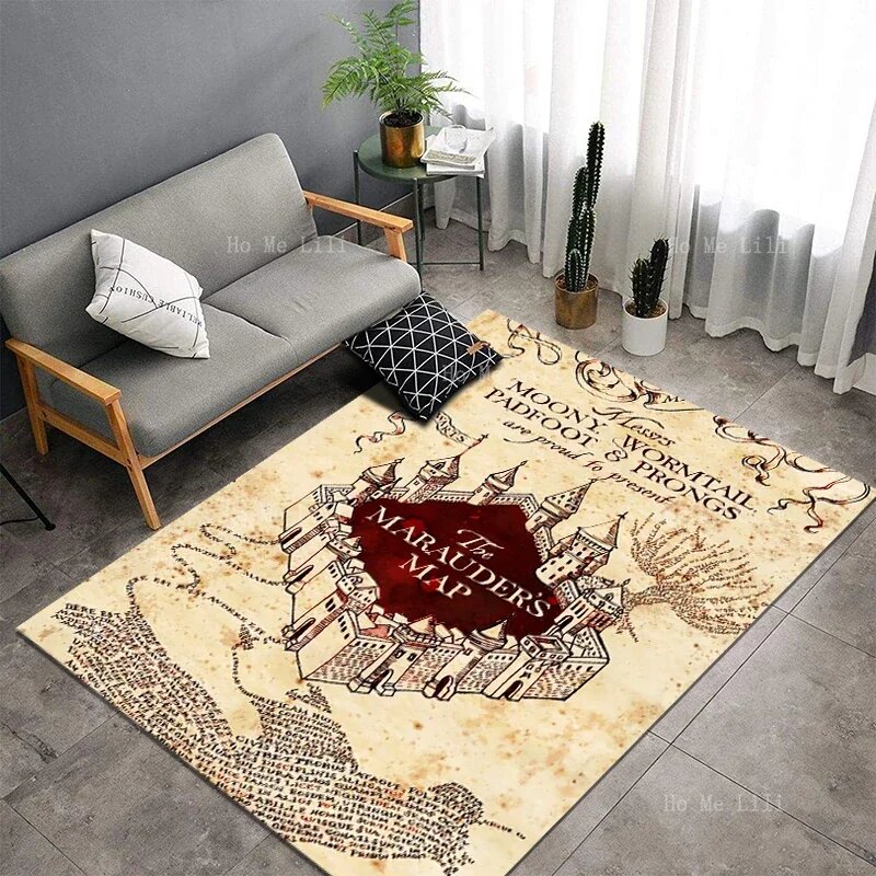 Фланелевый ковёр "Карта Мародера" Ho MeLili