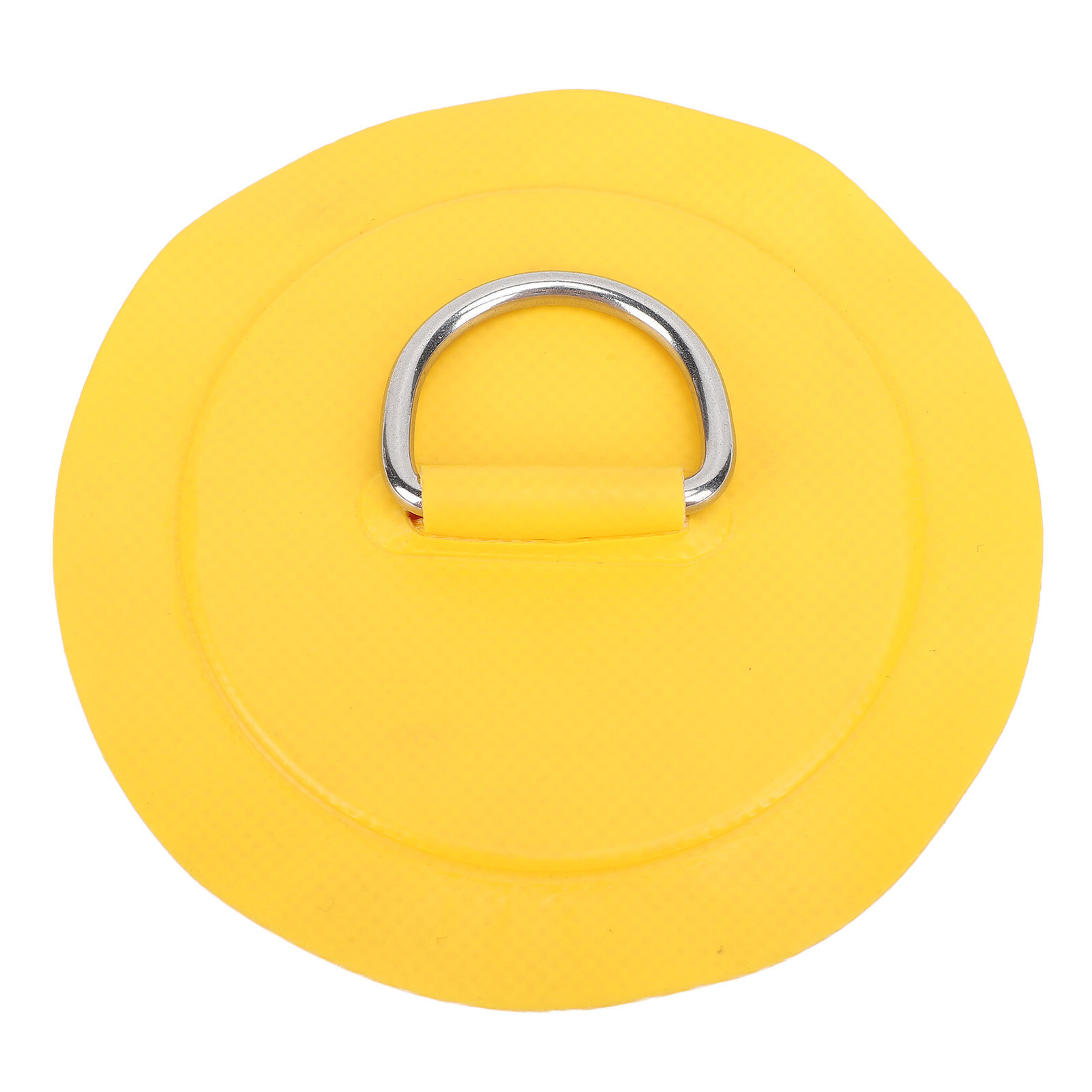 Накладка на D-Образное Кольцо из Многофункционального ПВХ и Нержавеющей Стали для Надувной Лодки-Каяка Желтого Цвета
