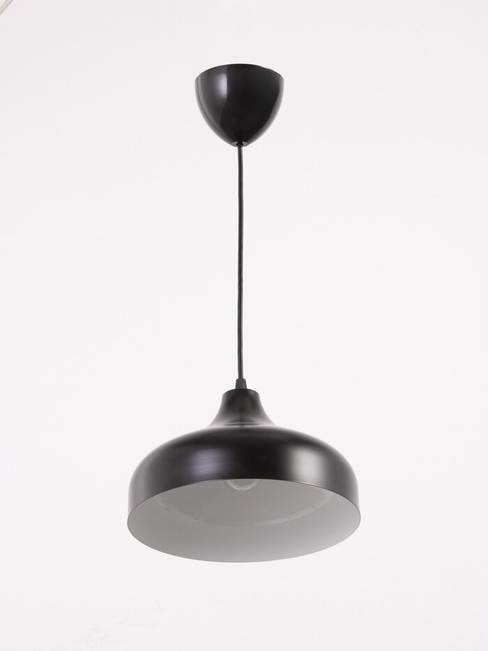 Светильник подвесной 2515/1, E27. 40 Вт, 22×84 см, чёрный