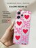 Чехол на Xiaomi Redmi 12 / Сяоми Редми 12 с принтом "Hearts and ribbons 2 - 14 ф...