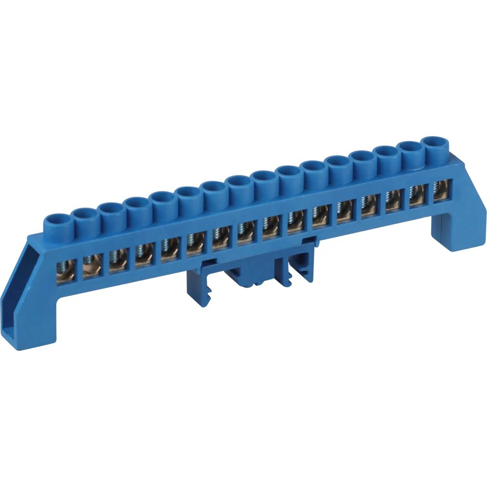 ЭРА Шина NO224114 N ноль в комбинированном изоляторе на DINрейку ШНИ8x1216Дсиний Б0062973