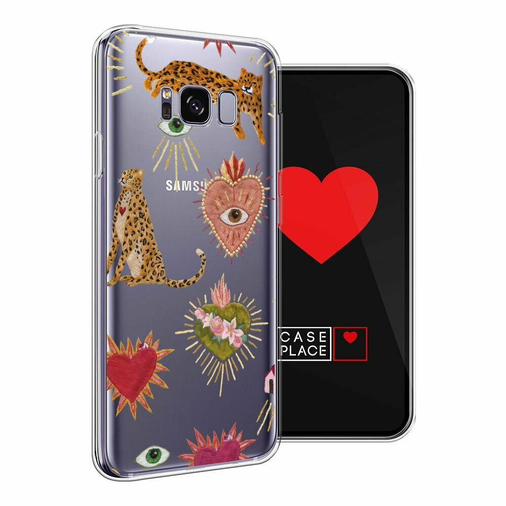 Чехол на Samsung Galaxy S8 + / Самсунг Галакси С8 Плюс с принтом "Сюрреализм паттерн", прозрачный — фото 1