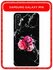 Чехол на Samsung Galaxy M16 / Самсунг Галакси М16 с принтом "Букет на черном мра...
