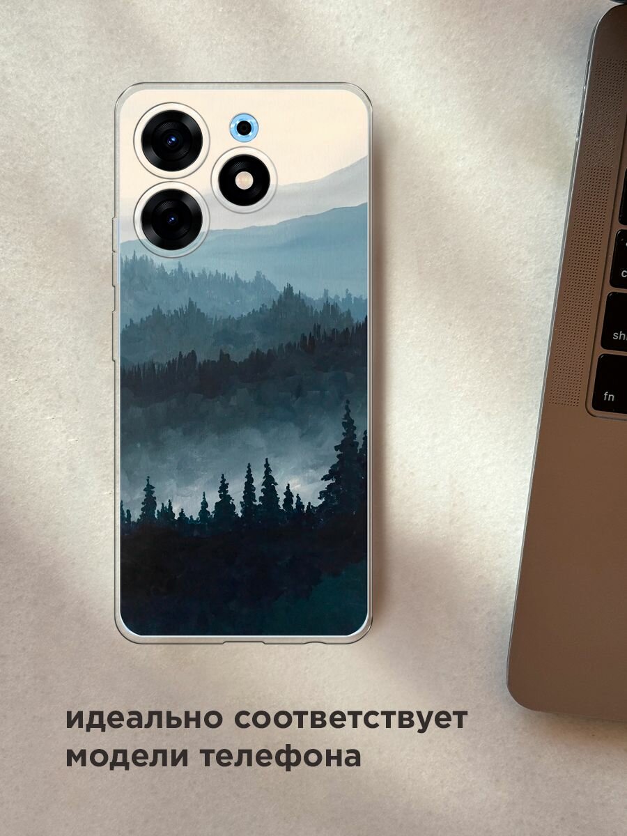 Чехол на Tecno Spark 10 Pro / Текно Спарк 10 Про с принтом "Туманные горы" — фото 1