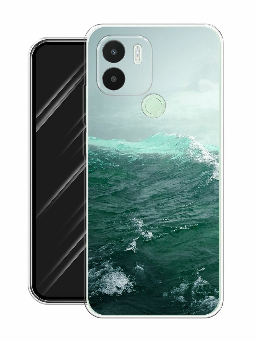 Чехол на Xiaomi Redmi A1+/Redmi A2+/Poco C51/C50 / Редми A1+ с принтом "Волны 12" — фото 1