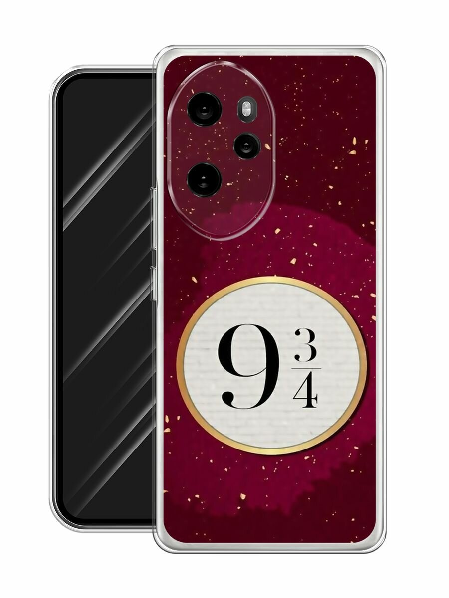 Силиконовый чехол на Honor 100 Pro / Хонор 100 Про с принтом 9 и 3/4 — фото 1