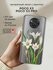 Чехол на Xiaomi Poco X3/X3 Pro / Поко X3/X3 Pro с принтом "White lily", прозрачн...