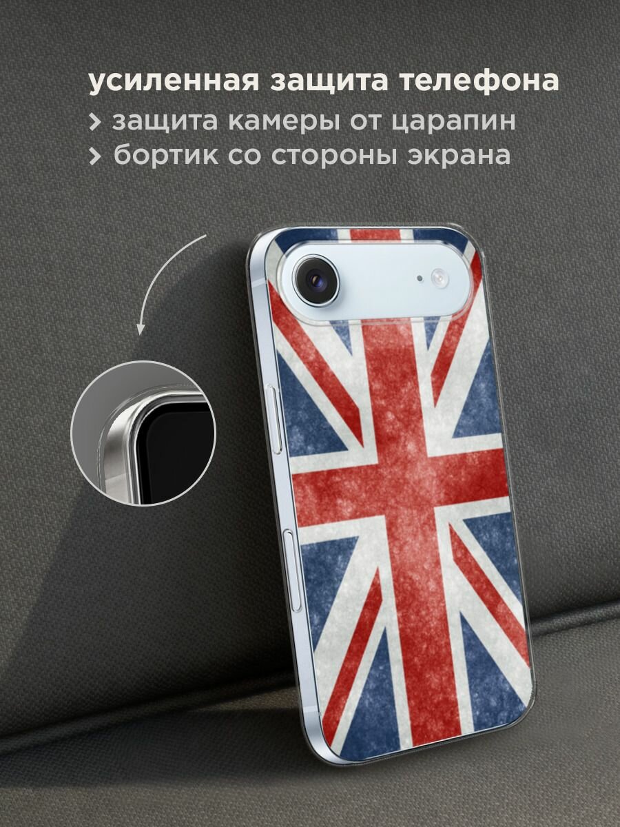 Чехол на Apple iPhone Air / Айфон Айр с принтом "Флаг Великобритании 1" — фото 1