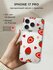 Чехол на Apple iPhone 17 Pro / Айфон 17 Про с принтом "Heart strawberries 2 - 14...