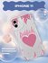 Чехол на Apple iPhone 11 / Айфон 11 с принтом Розовое сердце с пламенем