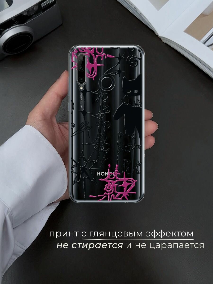 Чехол на Honor 10i/20 Lite 2019/20e/Huawei P Smart Plus 2019 / Хонор 10i с принтом "Готические котики" — фото 1