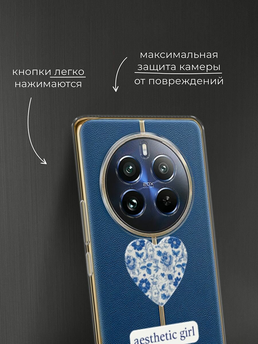 Чехол на Realme 12 Pro / Реалми 12 Про с принтом "Aesthetic girl" — фото 1