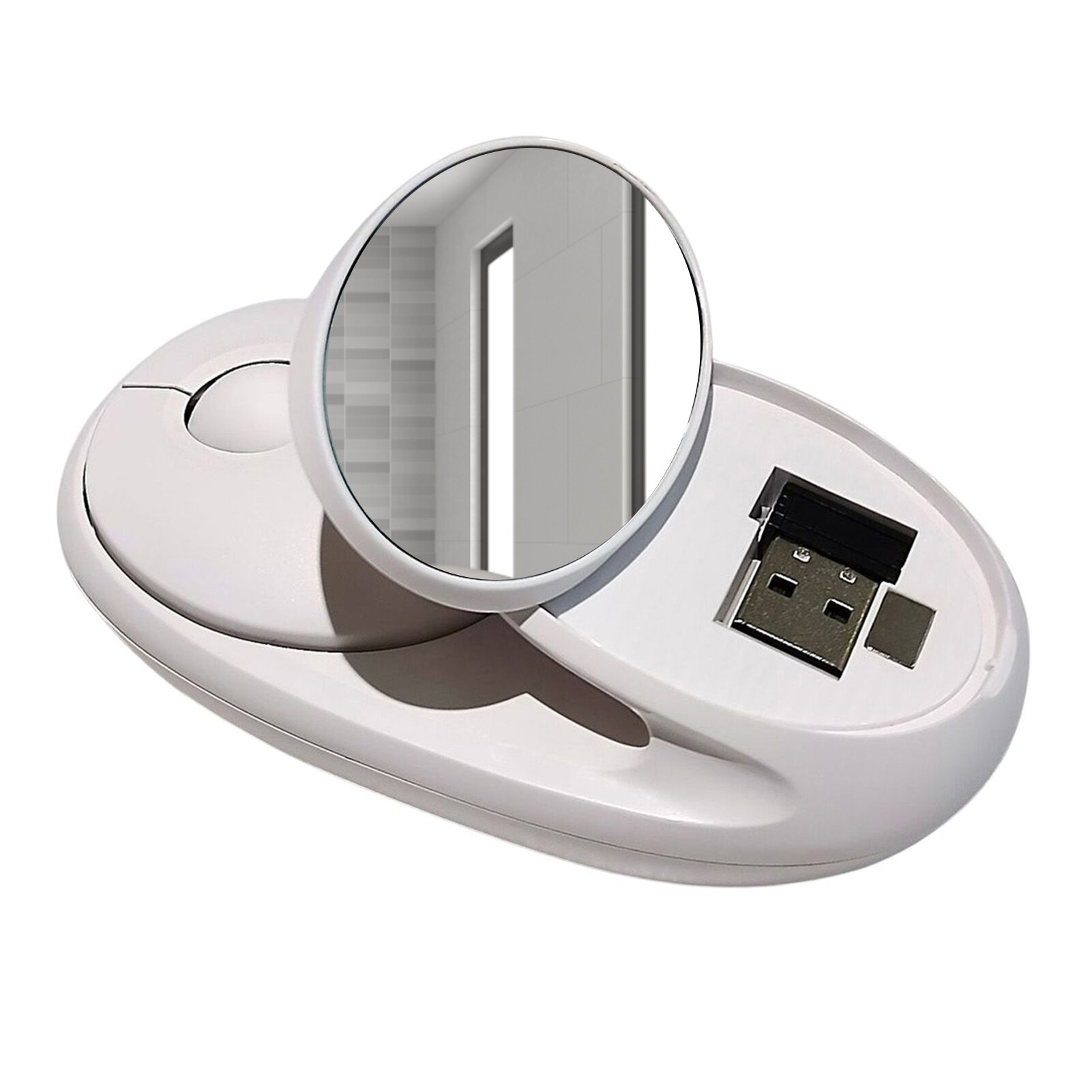 Беспроводная мышь для ноутбука ПК компьютер подключение 2.4G+BT3.0+BT5.0 портативная мобильная оптическая офисная 3 регулировки DPI совместима с Windows MacOS Android системами цвет белый черный зеленый розовый хаки размер 106.5x61x35mm вес 76g порт