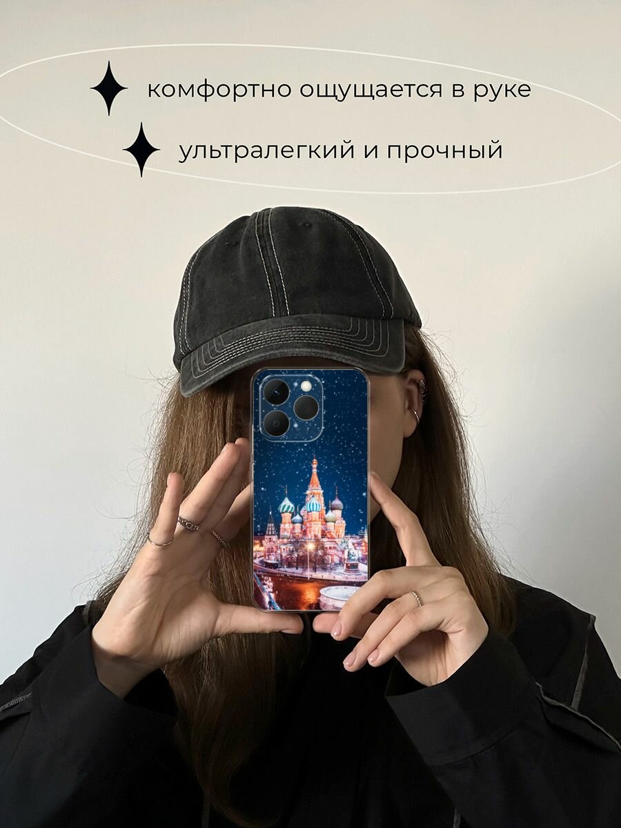 Силиконовый чехол на Realme 15T / Реалми 15Т с принтом "Москва 1" — фото 1