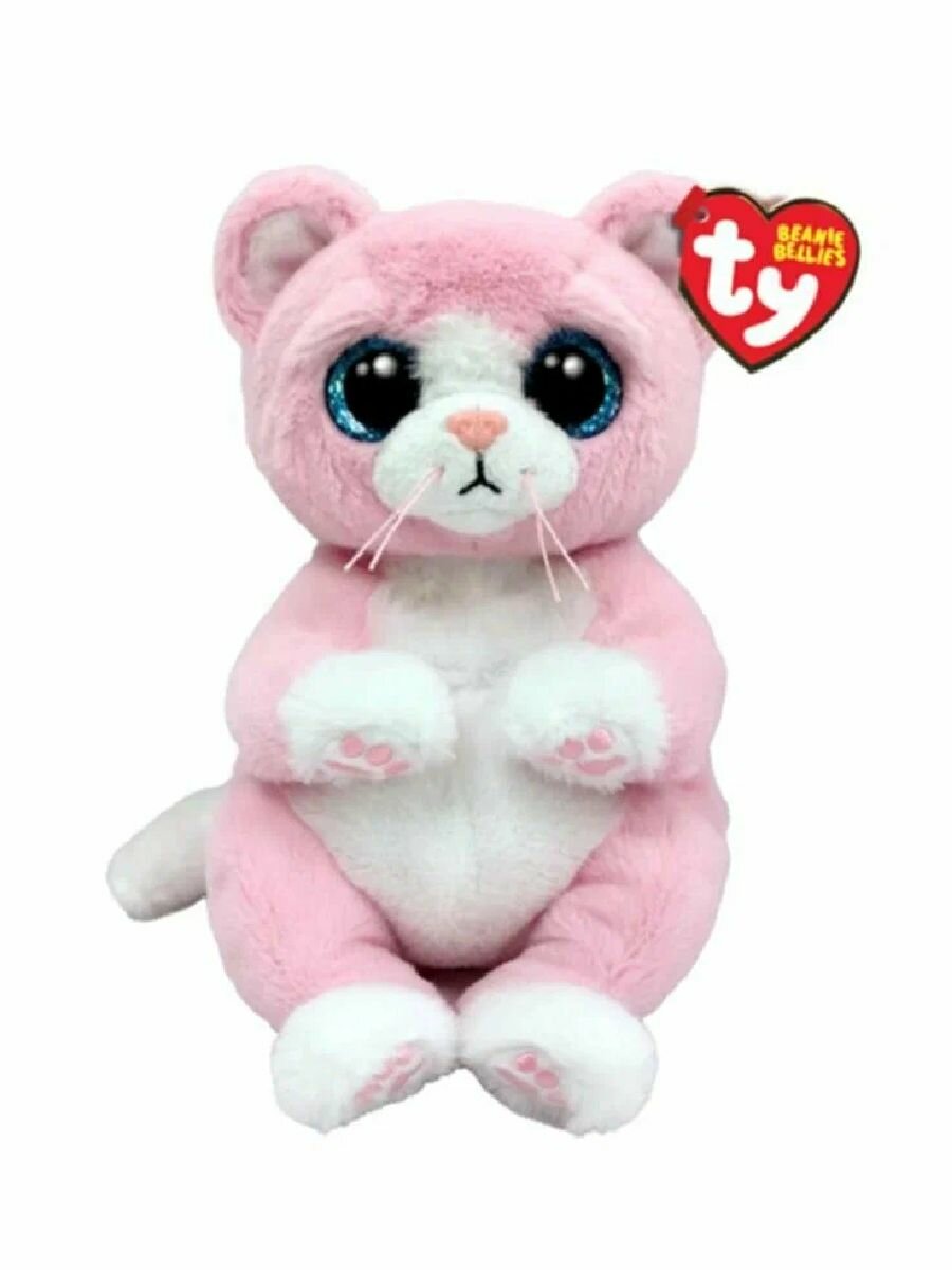 TY Мягкая игрушка Лилибелле Розовая Кошечка дет, 15 см