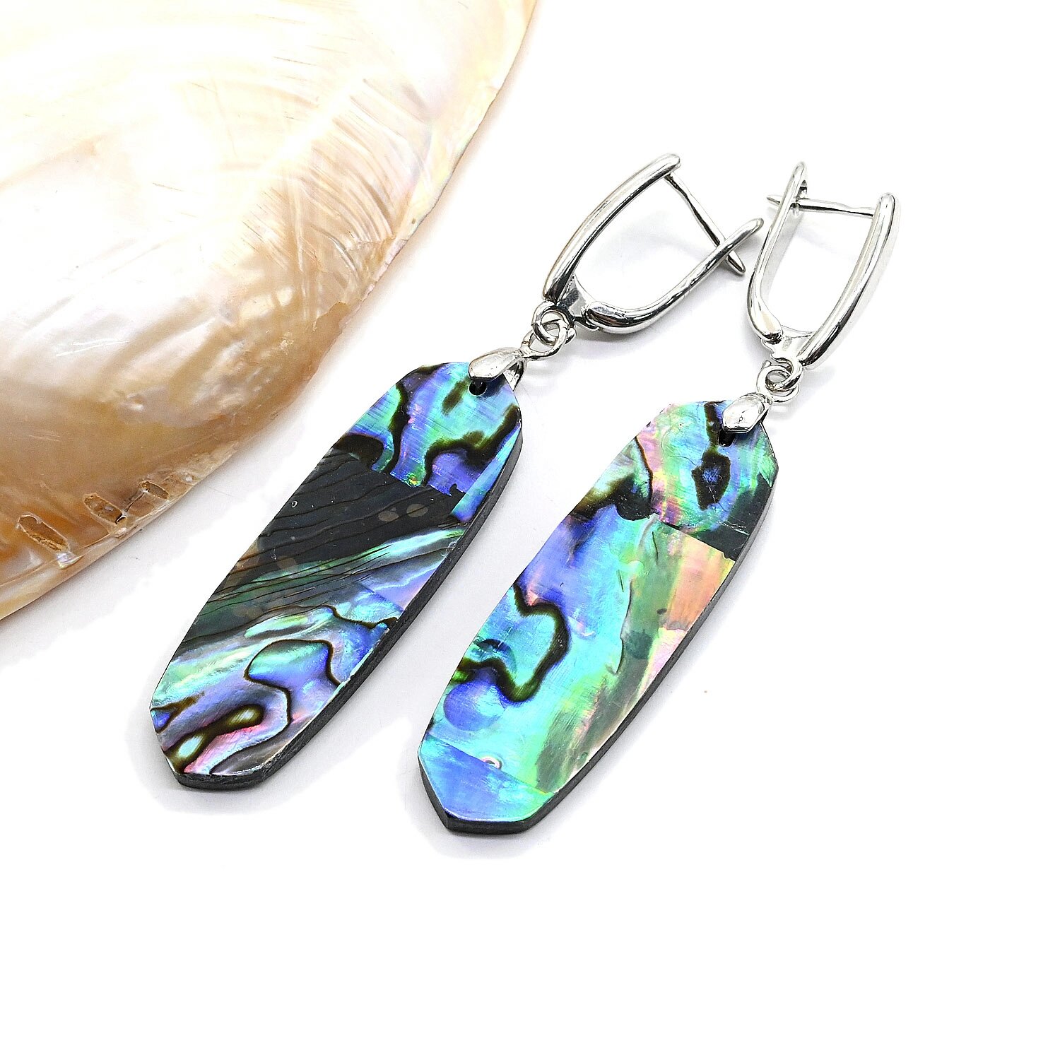 Серьги, перламутр