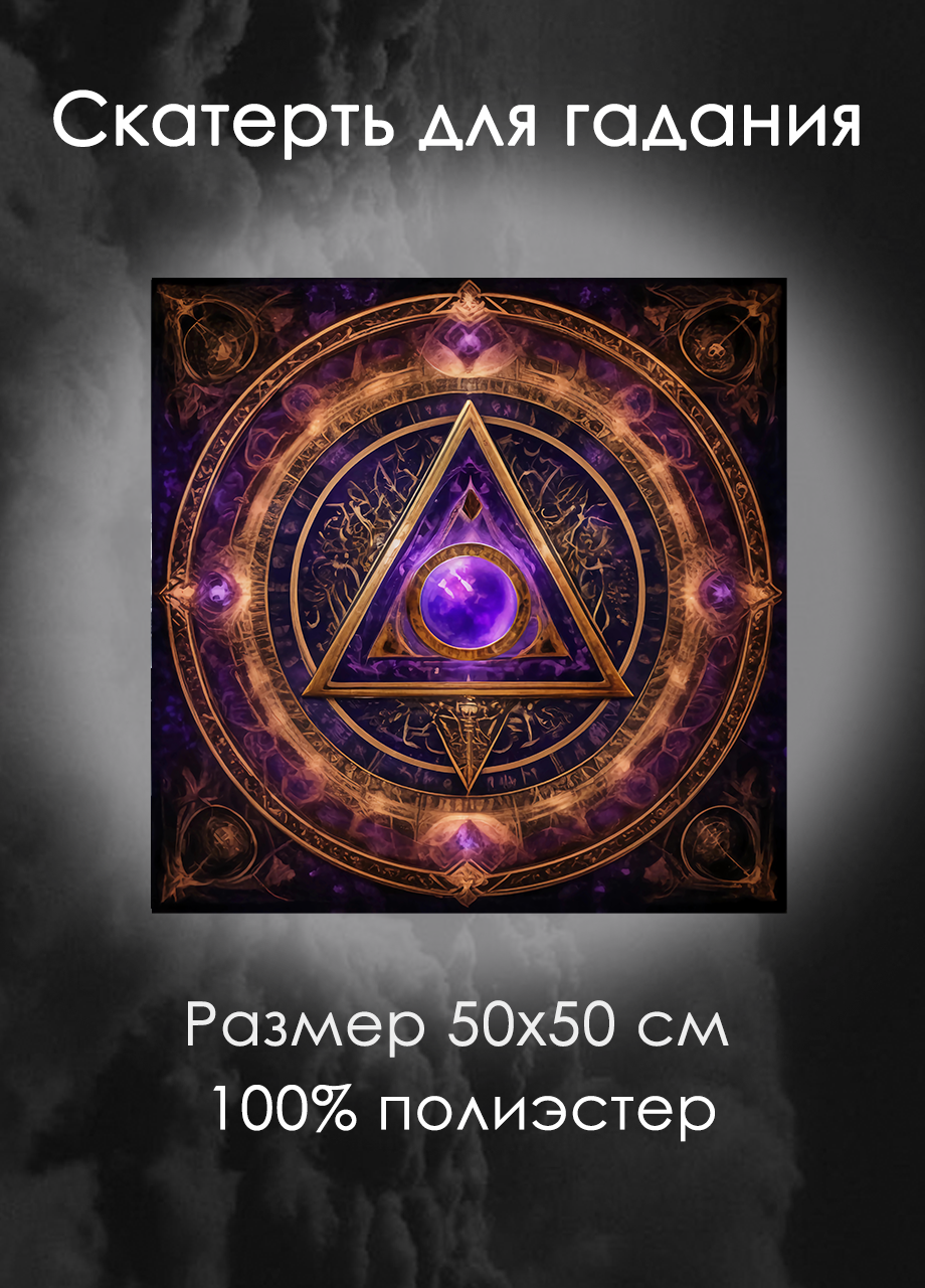Скатерть для гадания на картах таро 50х50 сантиметров. Lima Print