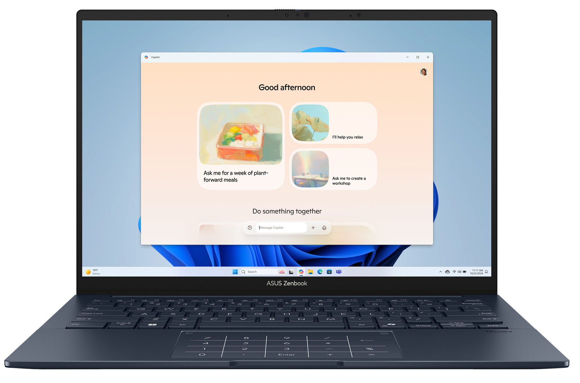 Ультрабук Asus ZENBOOK 14 OLED UX3405CA-PP679 90NB14W1-M01090 (Core Ultra 9 2900 MHz (285H)/32768Mb/1024 Gb SSD/14"/2880x1800/Нет (Без ОС))