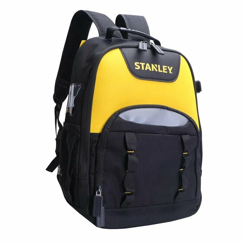 Рюкзак для инструмента , из полиэстера, застежки-"молнии" с пуллерами, держатель для молотка и удобные лямки, сумка для инструмента, STANLEY, STST515155-8-23