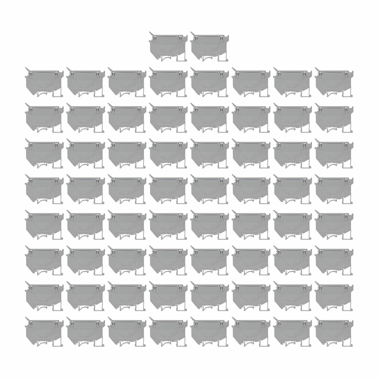 50 шт. клеммные колодки 6,3 А, 800 В, тип рейки 4 мм , огнестойкие заземляющие клеммы для подключения электрических проводов