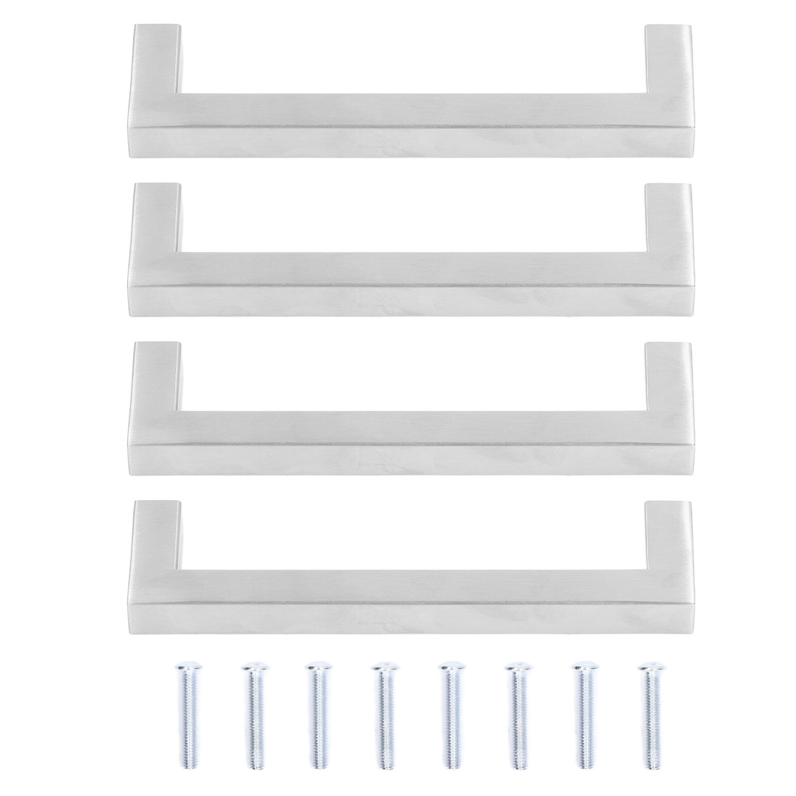 4 комплекта ручек для шкафа, ручки для шкафа из нержавеющей стали 201, дверцы, ящики стола, 12x12x96