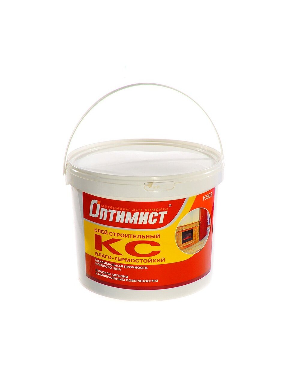 Клей Оптимист, строительный, водостойкий, однокомпонентный, 9 кг, K503, КС