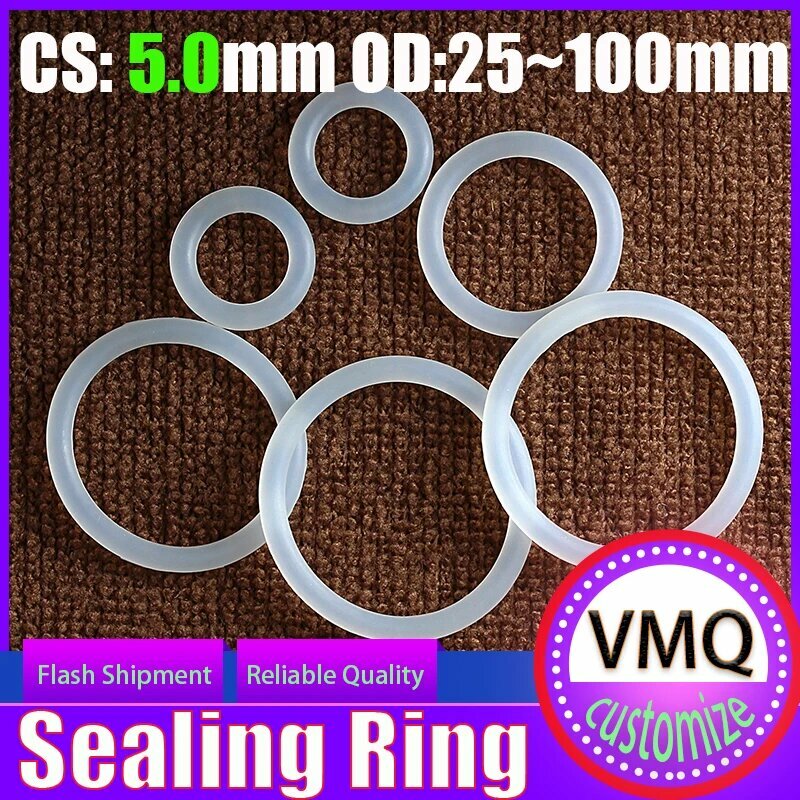 Силиконовые уплотнительные кольца VMQ CS 5 мм OD 70mm(10Pcs)