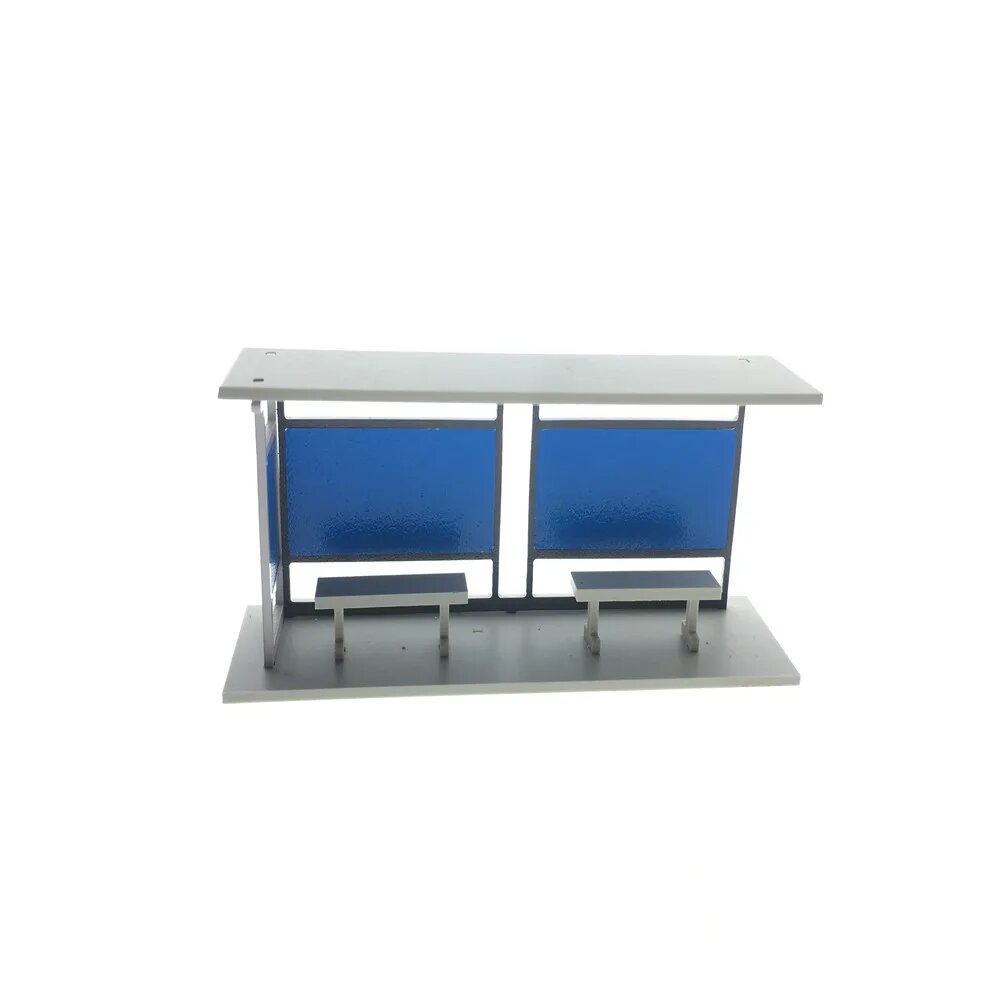 Модель здания HO 1:87 пластиковая синяя 2 шт.