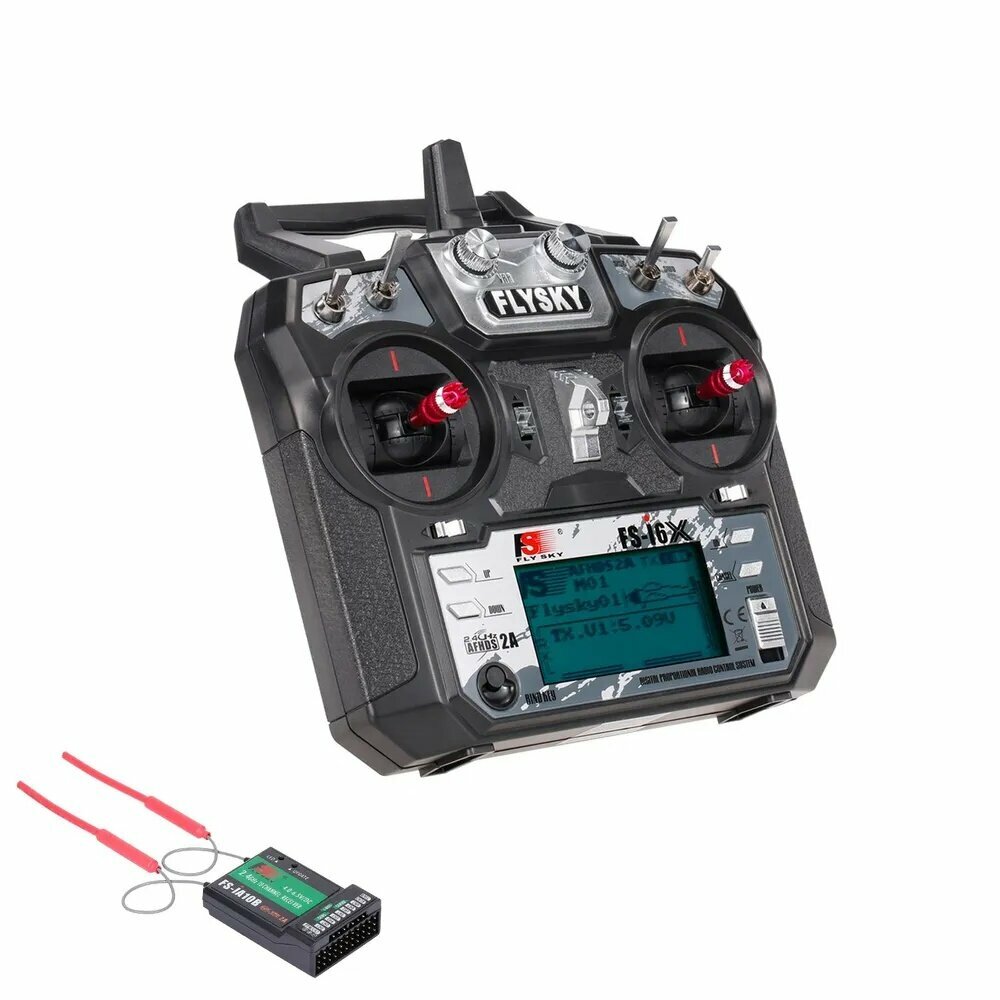 Flysky FS-i6X 2,4 ГГц 10CH AFHDS 2A RC-передатчик с FS-iA10B приемником для RC