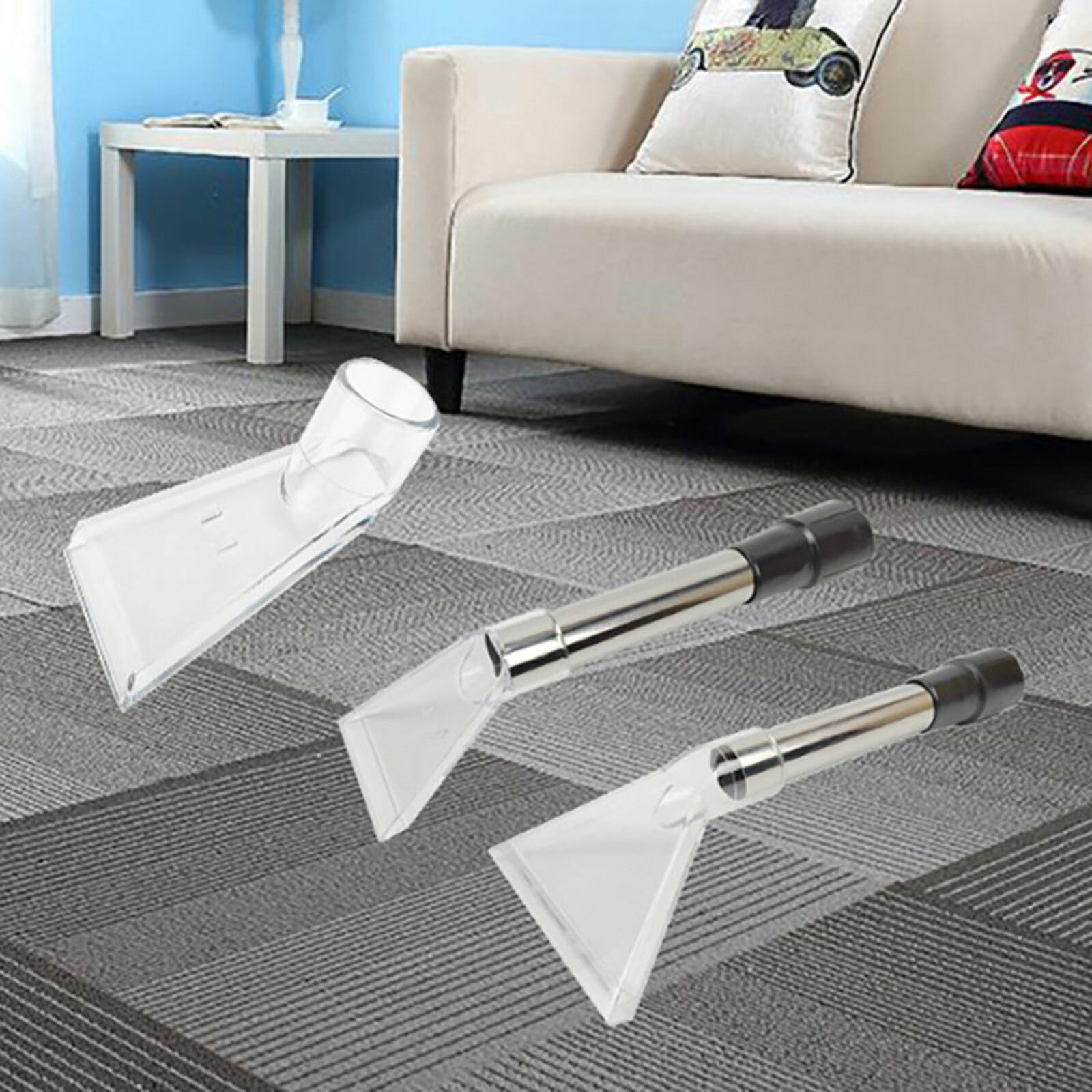 Насадка для чистки ковров с вращающейся щеткой