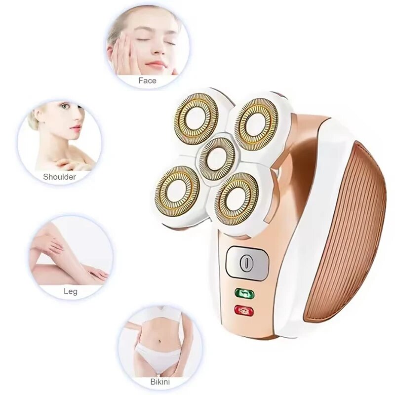 Безболезненная женская электробритва, бикини, электрические бритвы для ног для женщин, бритва для тела, водостойкая влажная и сухая женская бритва для удаления волос под мышками
