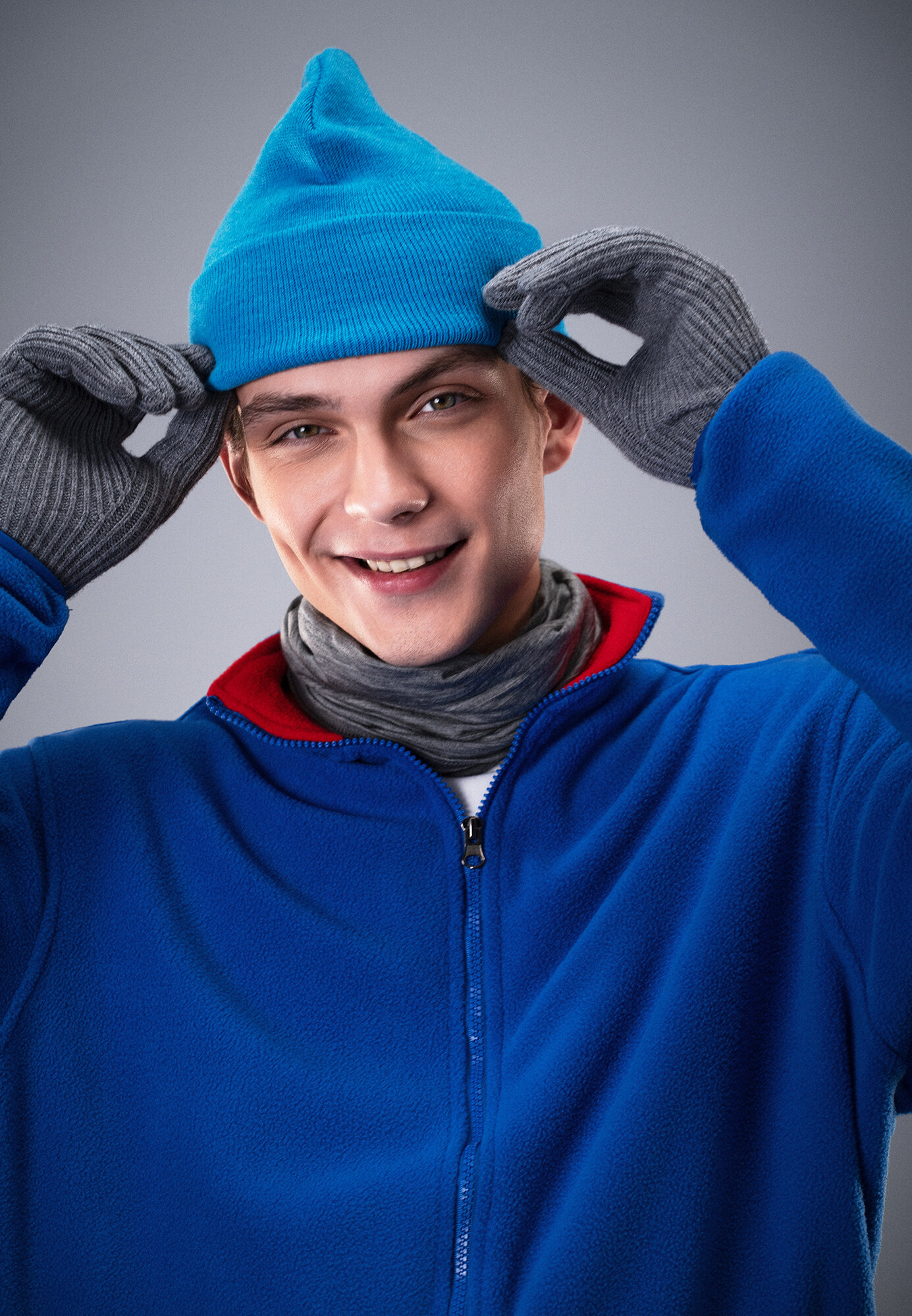 Шапка-бини Вязаная шапка для мужчин