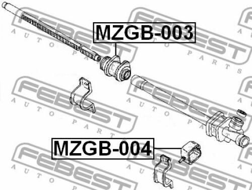 Проставка рулевой рейки Mazda 323 BA MZGB-004 Febest
