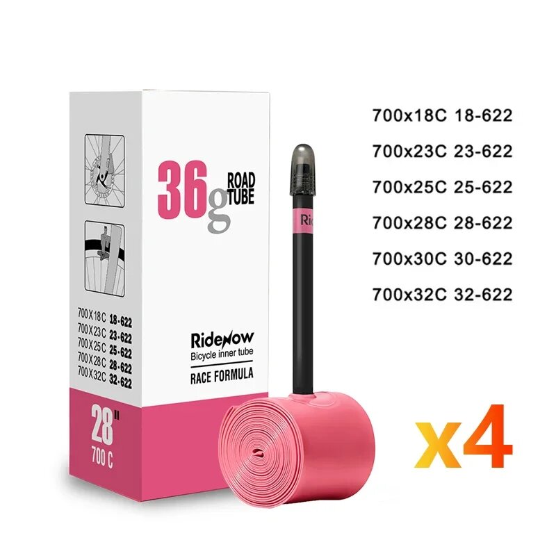 Велосипедная камера RideNow из ТПУ 700C 700x18 23 25 28 32 35 37 40 47C, дорожная велосипедная шина, гравийная трубка для горного велосипеда 29x1,5 1,75 1,9 Presta