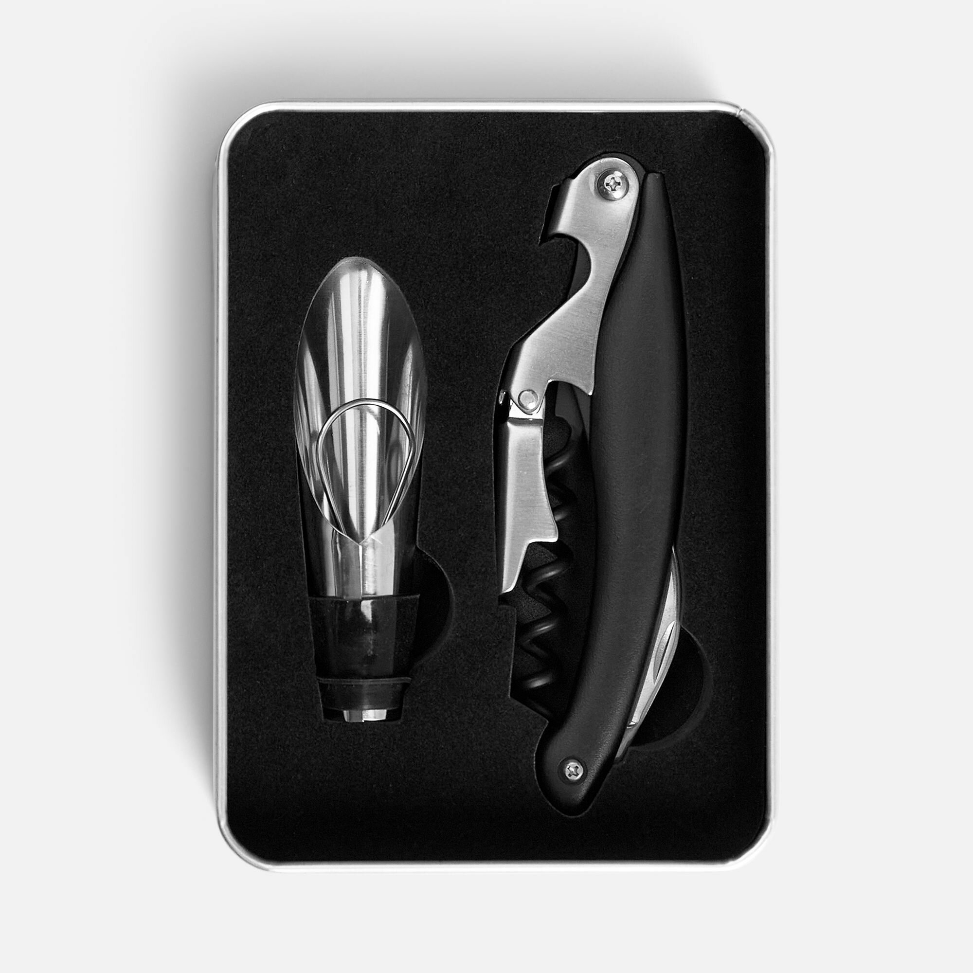 Подарочный набор аксессуаров для вина нож сомелье, открывашка, аэратор подарок девушке женщине маме подруге