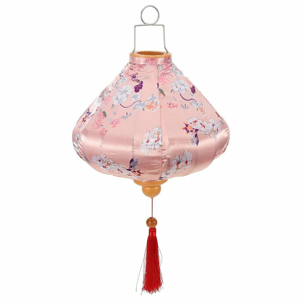 Антикварный подвесной шелковый фонарь из железа для оформления улицы