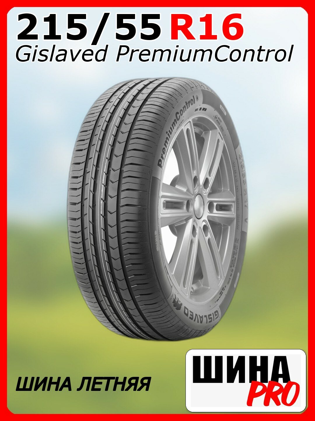 Шина летняя Gislaved 215/55/16 V 93 PremiumControl для легковых автомобилей 03150030000